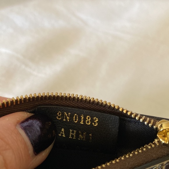 Fendi | Accessories | Authentic Fendi Brown Embossed Leather Coin Purse ...